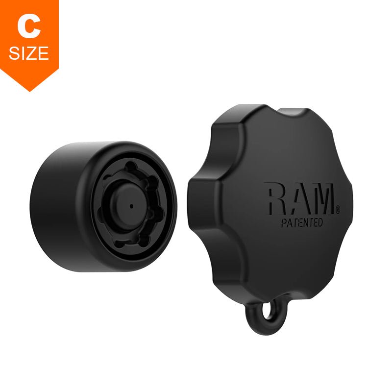 RAM Pin-Lock Security Knob for C Size Socket Arms - PROMOUNT