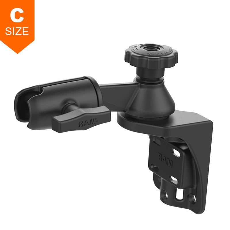 RAM Vertical 152mm Swing Arm Mount with Swivel Socket Arm 1.5" Ball ...